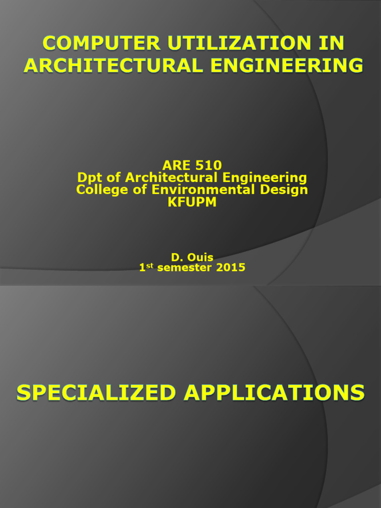 ARE - 510 - 3 - Specialized Application | Descargar gratis PDF ...