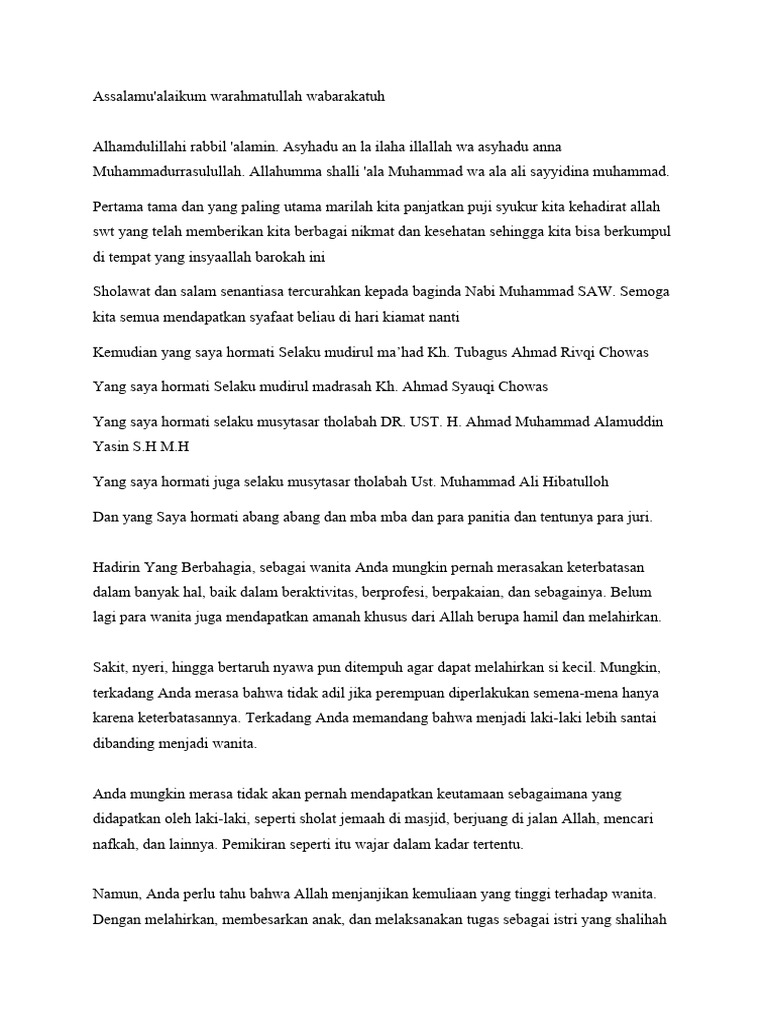 Pidato Sudais | PDF | Agama & Spiritualitas