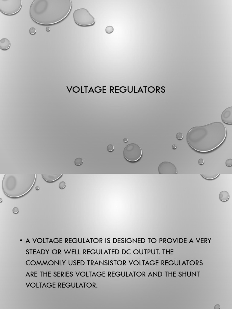 Regulators | PDF | Electronic Circuits | Electrical Engineering