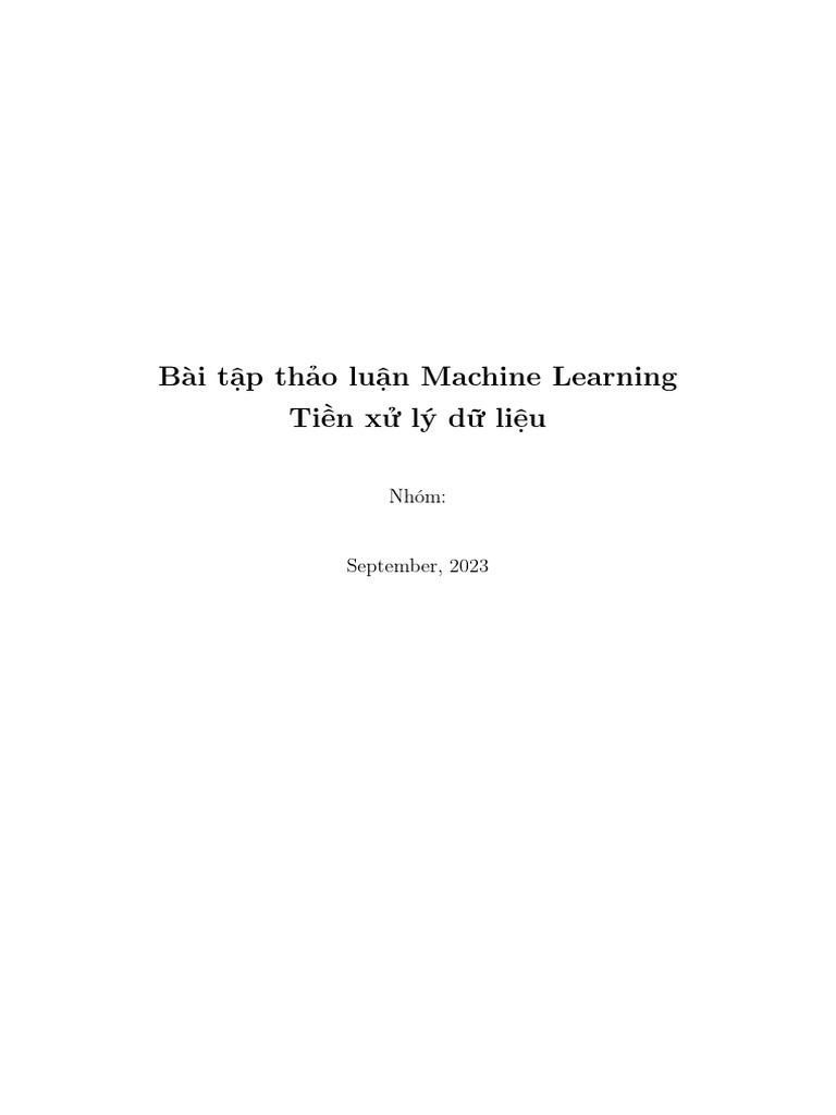 Chapter - 2 - Data - Preprocessing Exercise | PDF