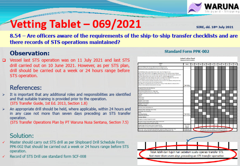 STS Transfer Operations and Drills Guide | PDF