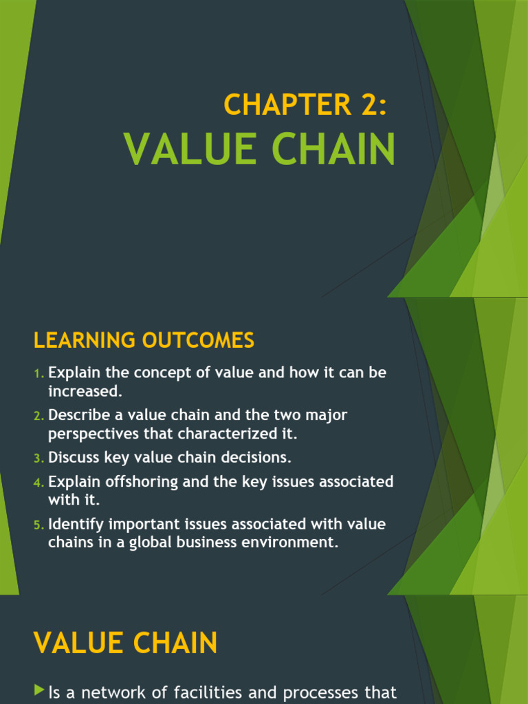 Opm TQM Chapter 2 | PDF | Value Chain | Supply Chain