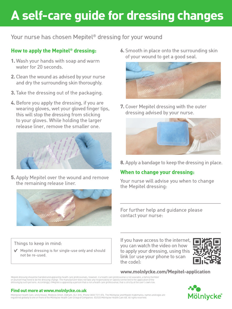 Mepitel - User Application Guide One Pager Uk | PDF | Health Care