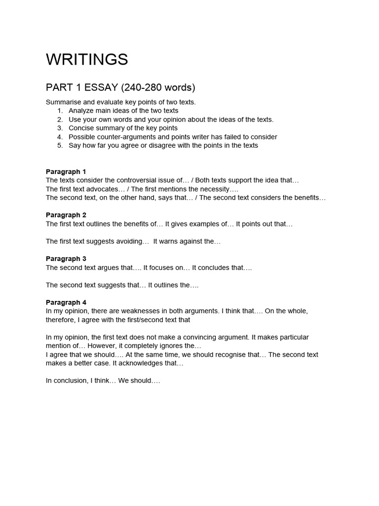 PROFICIENCY EXPERT Writting Essay | PDF