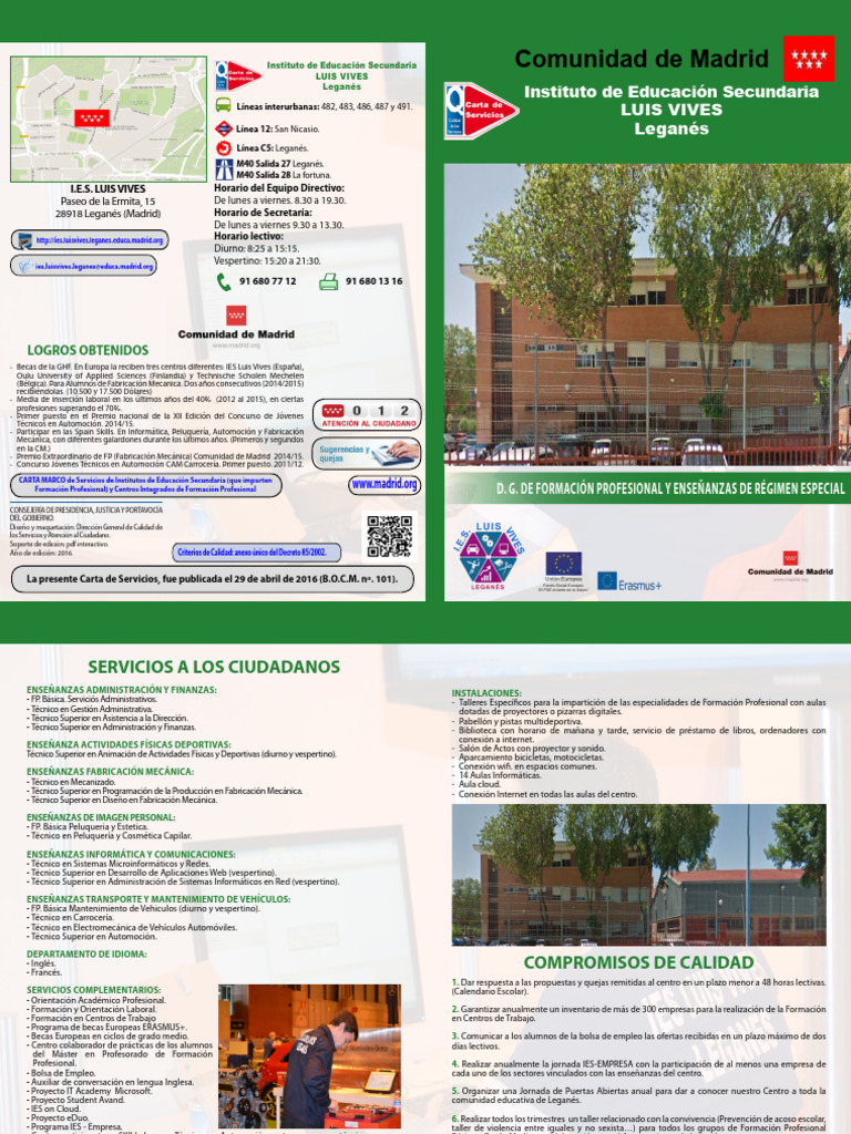 Ies Luis Vives Diptico | PDF