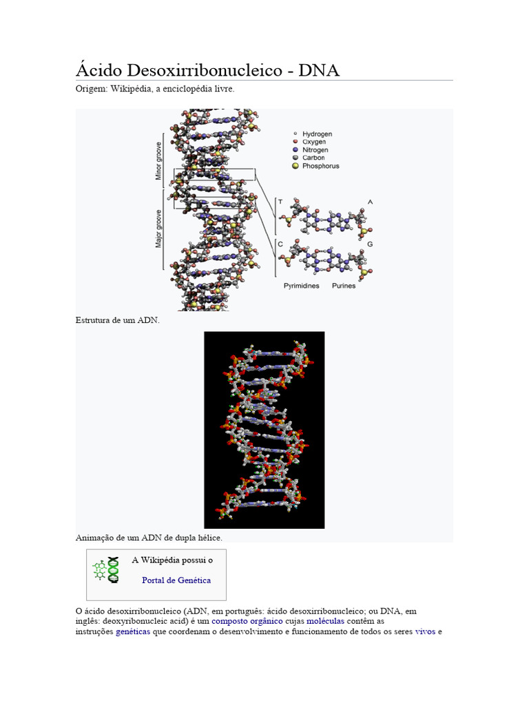 Estrutura e Função do DNA | PDF | DNA | Gene