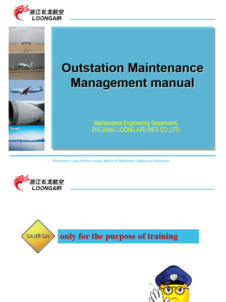 Outstation Maintenance Management Manual | PDF