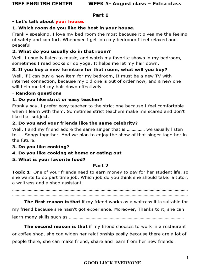 Week 5 Extra | Download Free PDF | Teachers | Classroom