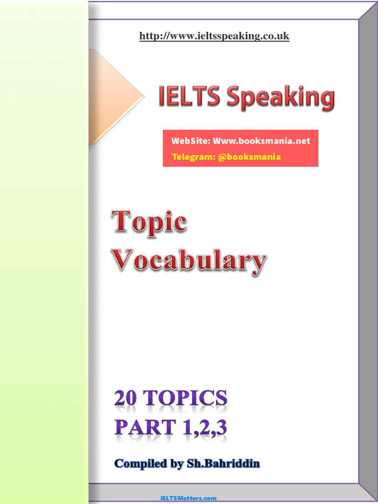 Topic Vocabulary For Ielts | PDF | Internet | Computer Network