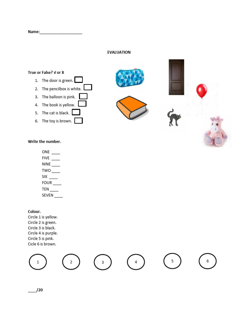 Test Unit 1, Clasa 1 | PDF