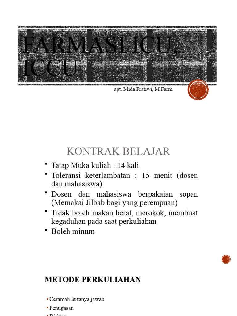 Farmasi Icu, Iccu | PDF