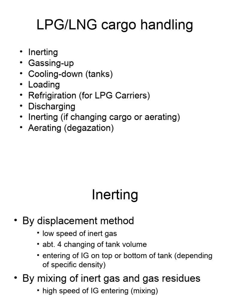 LPG/LNG Cargo Handling Procedures | PDF | Liquefied Petroleum Gas | Vapor
