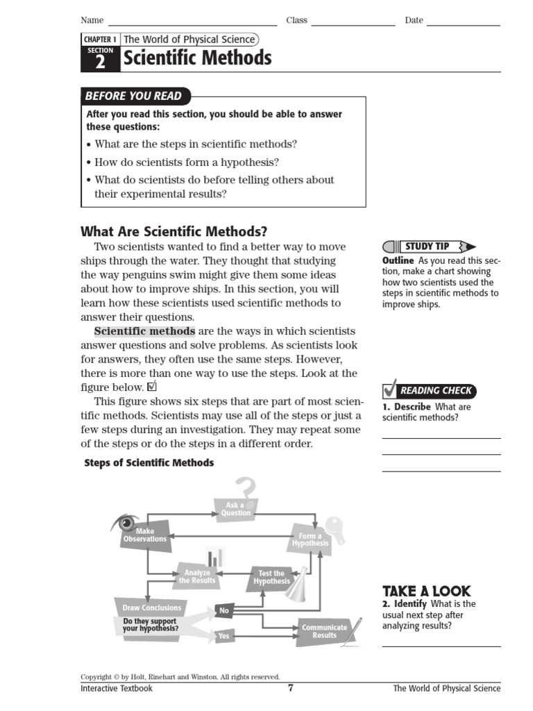 1.2 Scientific Methods | PDF | Scientific Method | Hypothesis