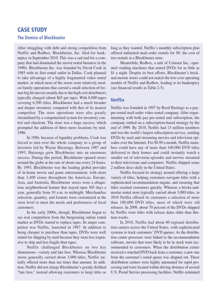 Gr1 1 Blockbuster | PDF | Netflix | Business Economics