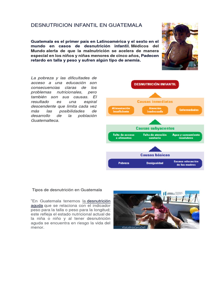 Desnutricion Infantil En Guatemala Pdf