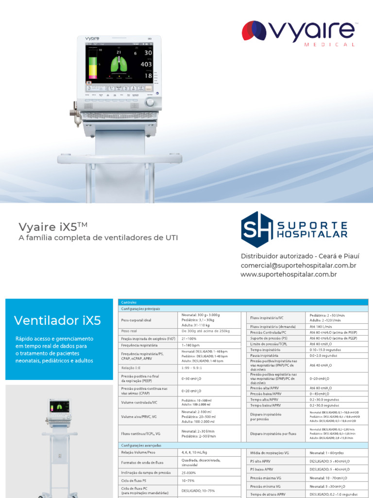 Ventiladores Avançados para UTI | PDF | USB