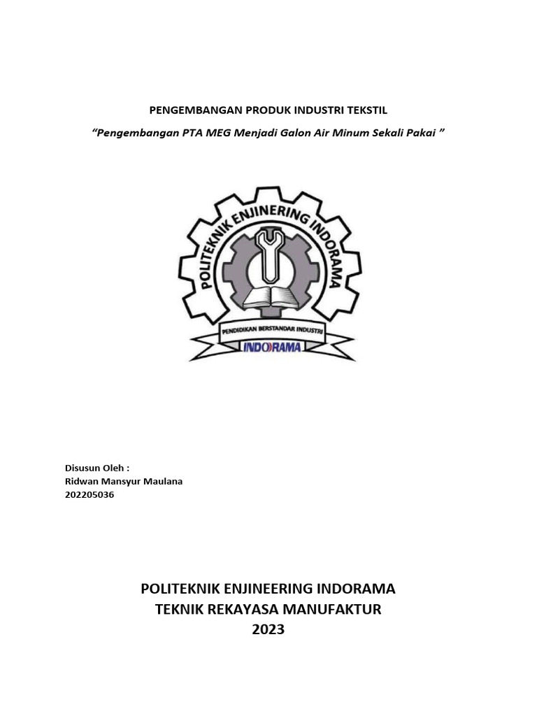 PTA MEG Jadi Galon Sekali Pakai | PDF