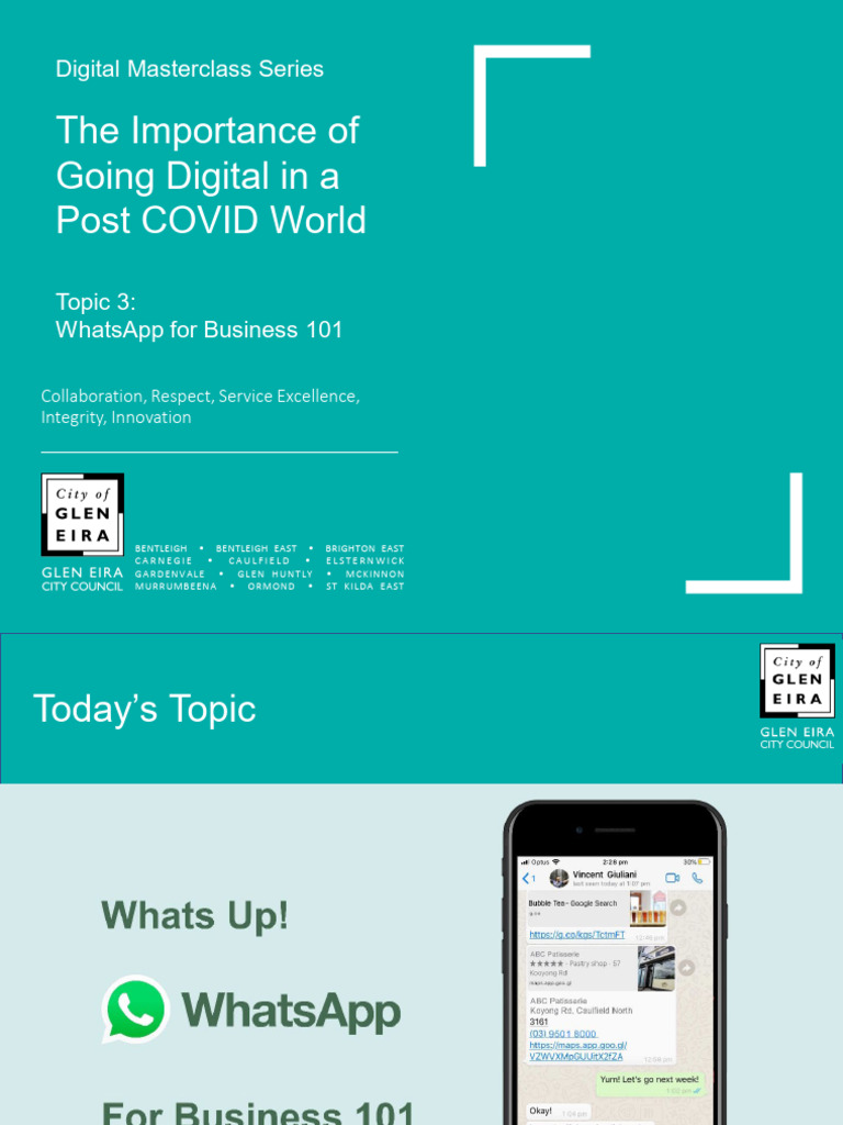 Whatsapp For Business 101 Slides | PDF | Computing | Software