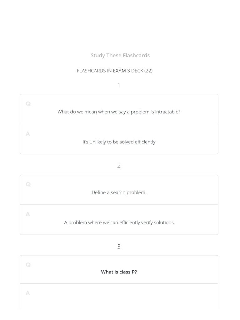 GeorgiaTech CS-6515: Graduate Algorithms: Exam 3 Flashcards by Unknown Unknown - Brainscape ...