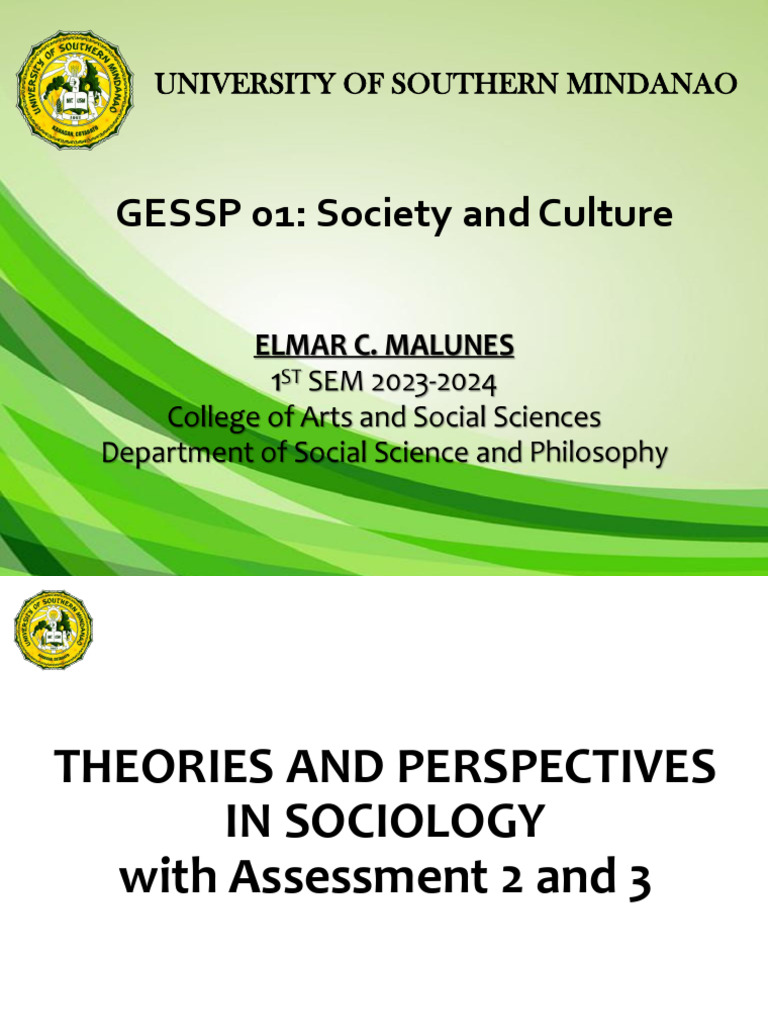 Sociology Theories Overview | PDF | Sociology | Behavioural Sciences