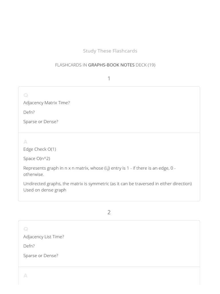 GeorgiaTech CS-6515: Graduate Algorithms: Graphs-Book Notes Flashcards ...