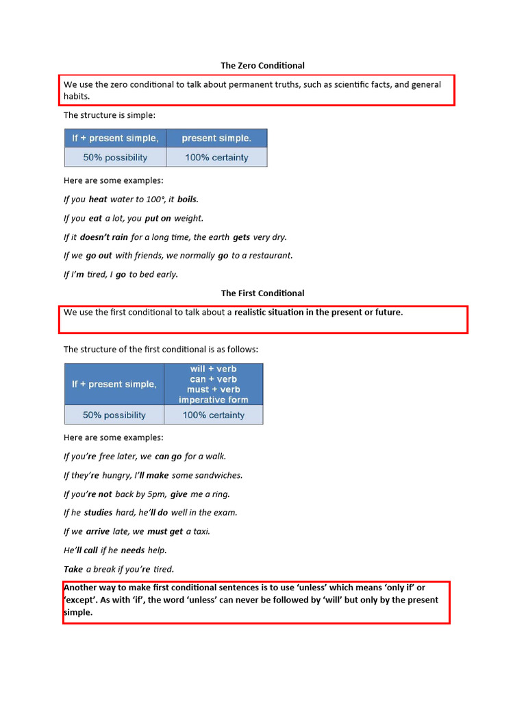 Conditional and Wishes | PDF | Sentence (Linguistics) | Language Mechanics