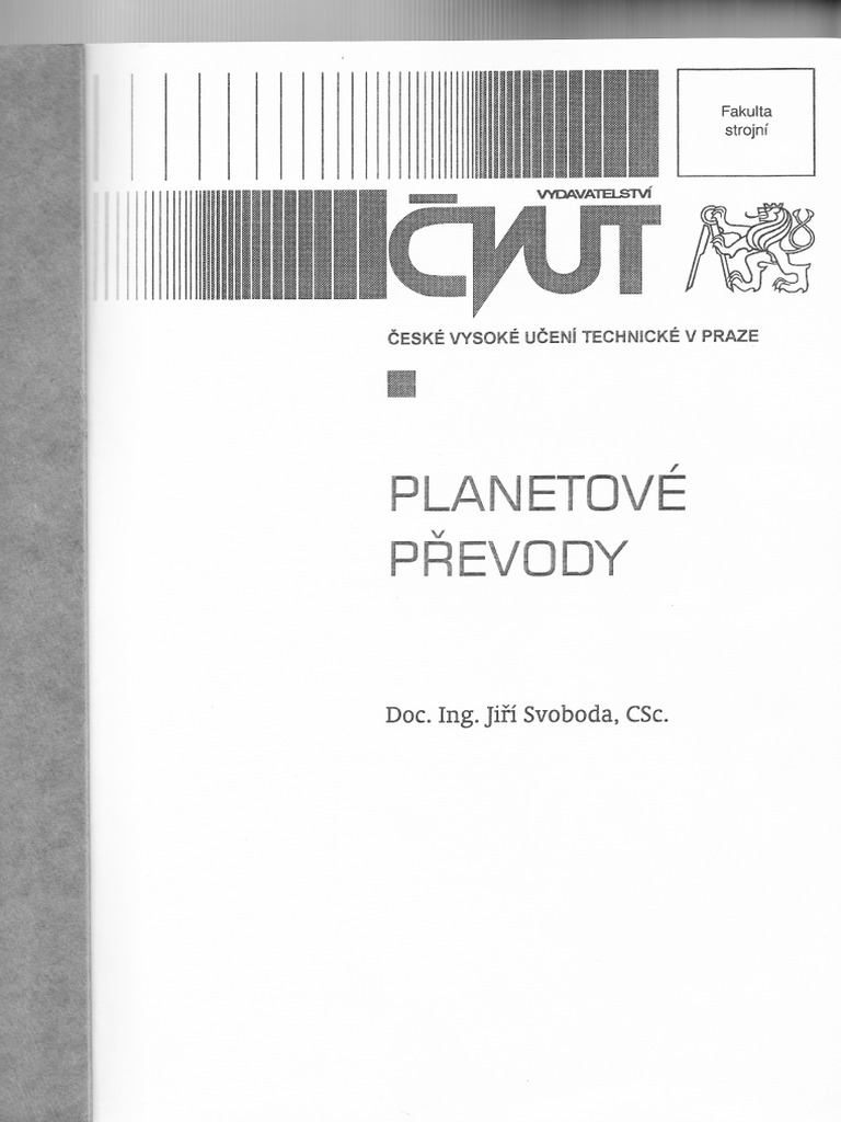 Planetove Prevody J Svoboda Rotated | PDF