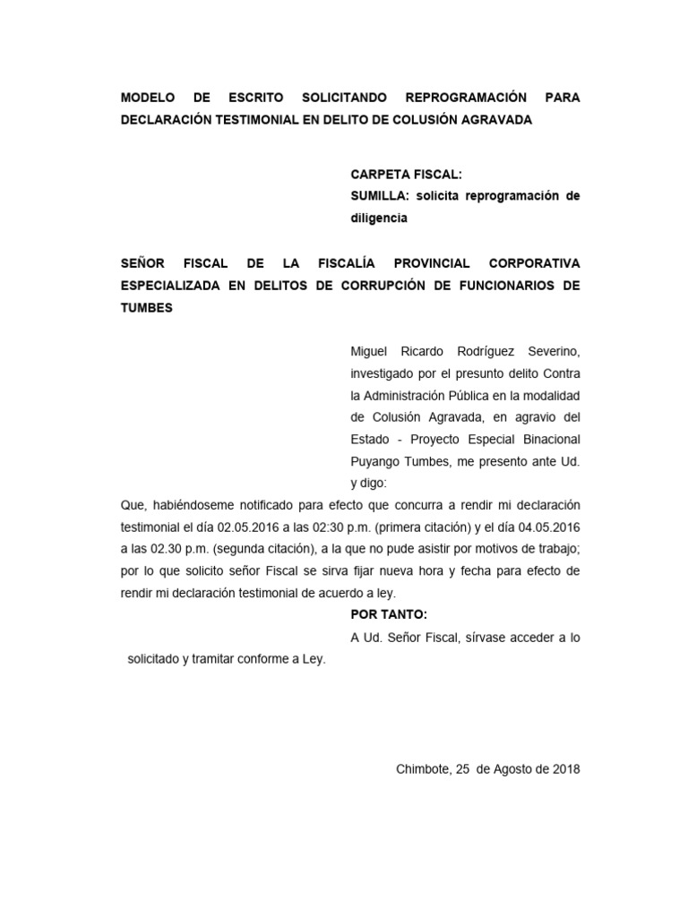 Original ESCRITOS | PDF | Fiscal | Procedimiento Criminal