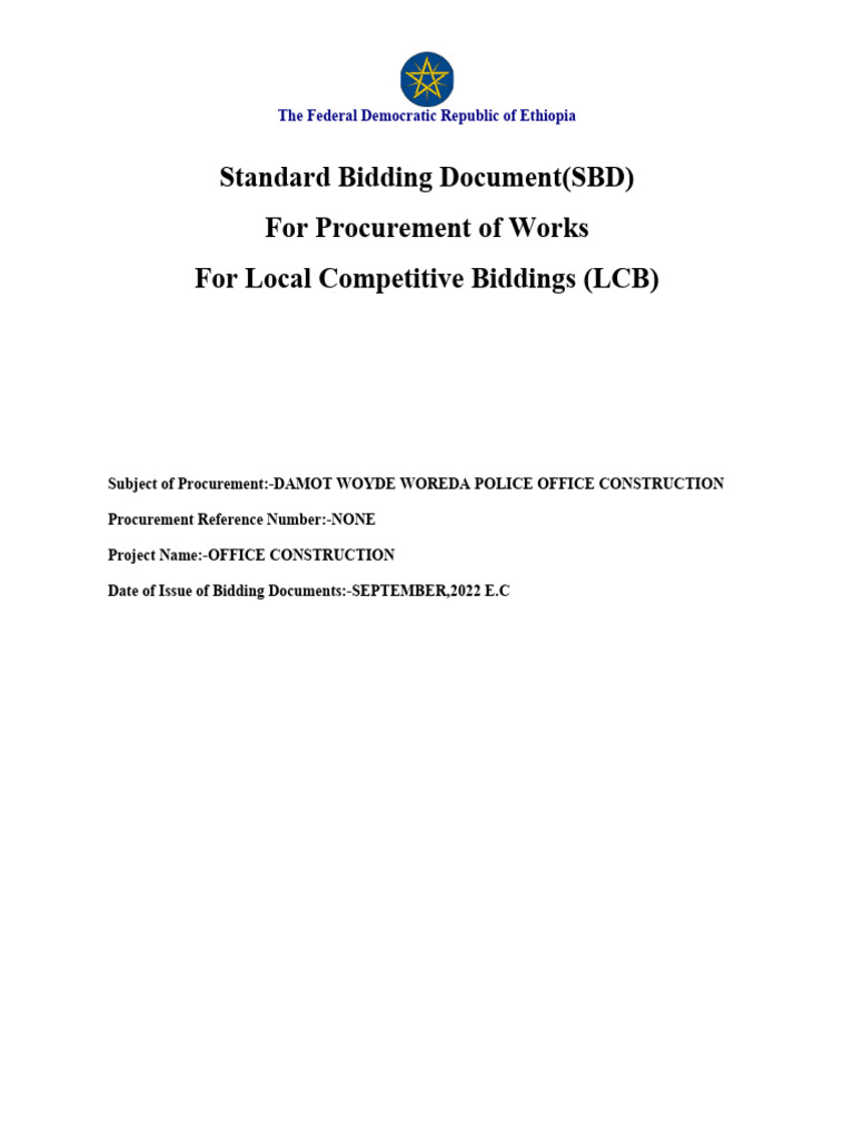 Sbd-Method (A) | PDF | Procurement | Audit