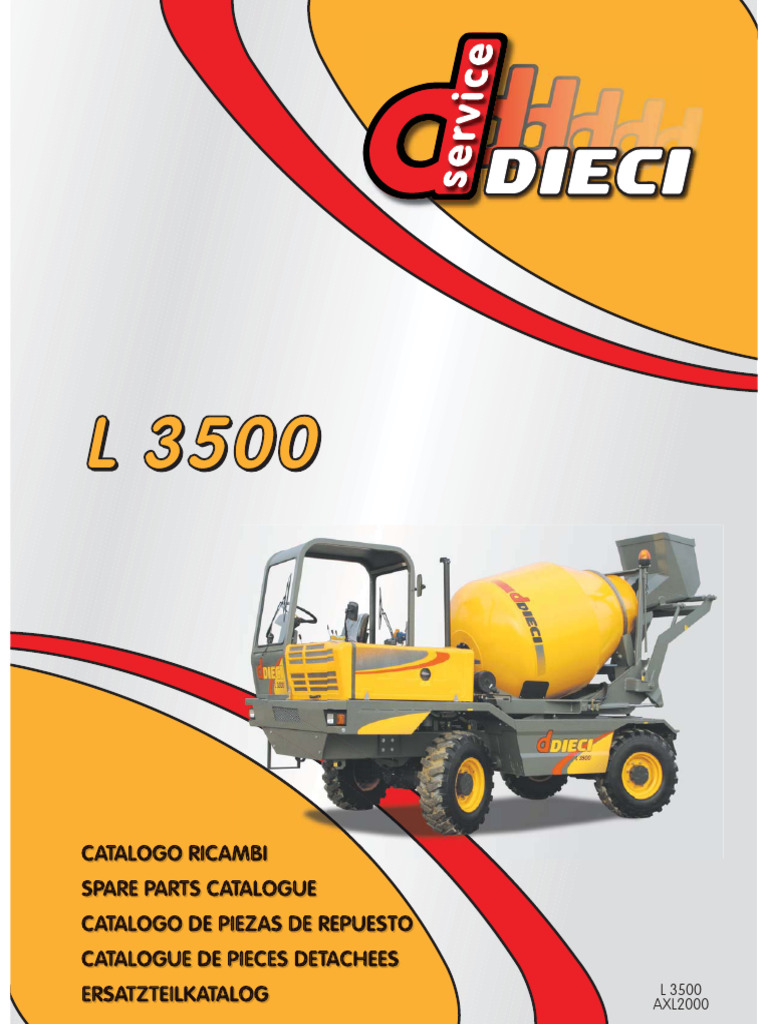 Catalogo de Partes Dieci L3500 (2000) | PDF | Screw | Washer (Hardware)