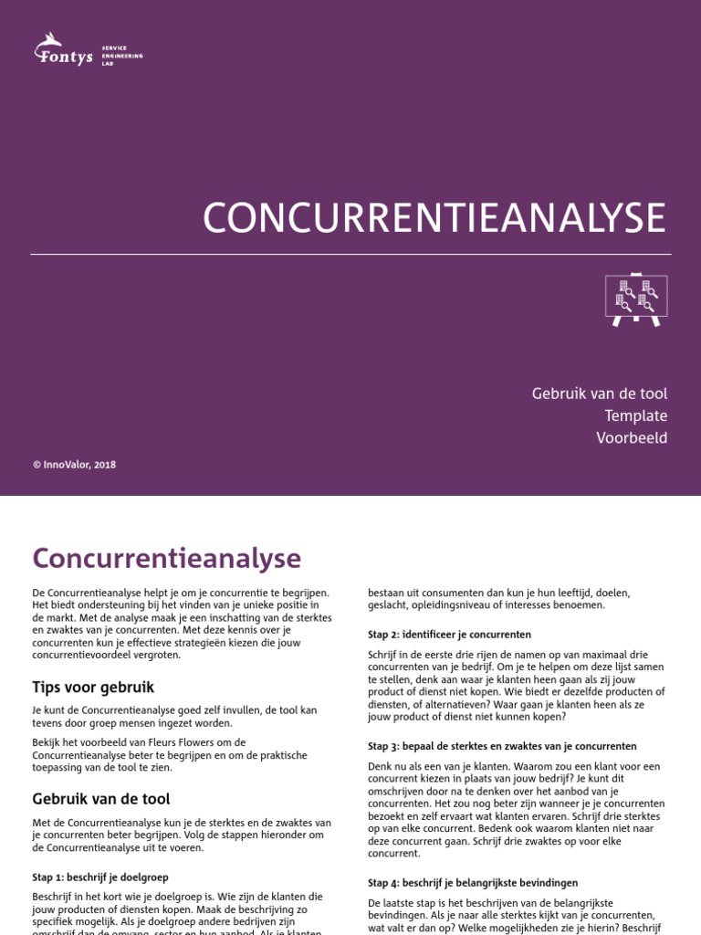 Concurrentieanalyse | PDF