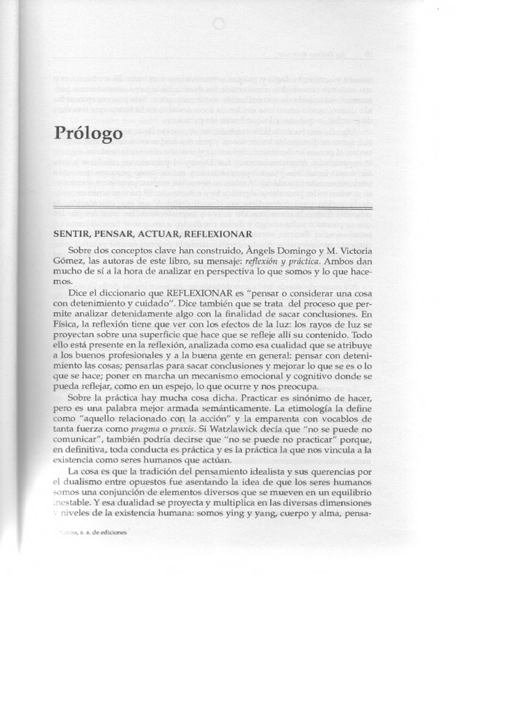 CAP 1 La Práctica Reflexiva | PDF