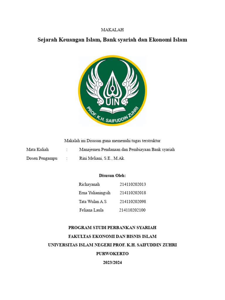 Makalah Kel. 02 Pendanaan Dan Pembiayaan BS | PDF