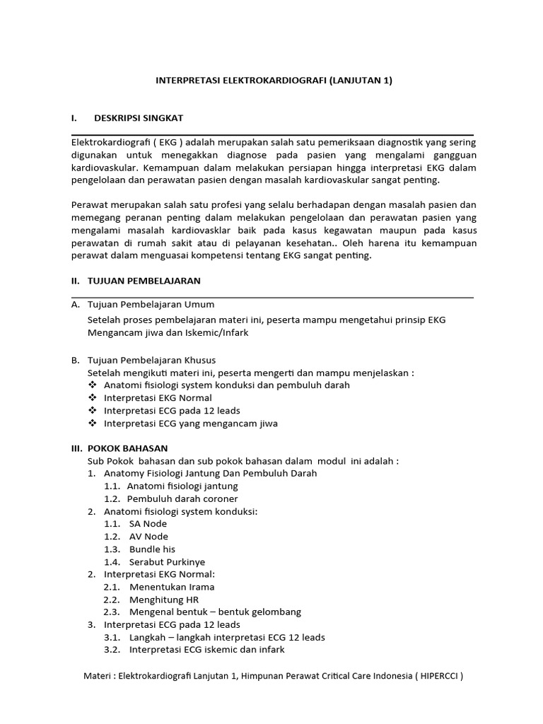 Materi Inti No. 4 EKG INTERMEDIATE | PDF | Sains & Matematika
