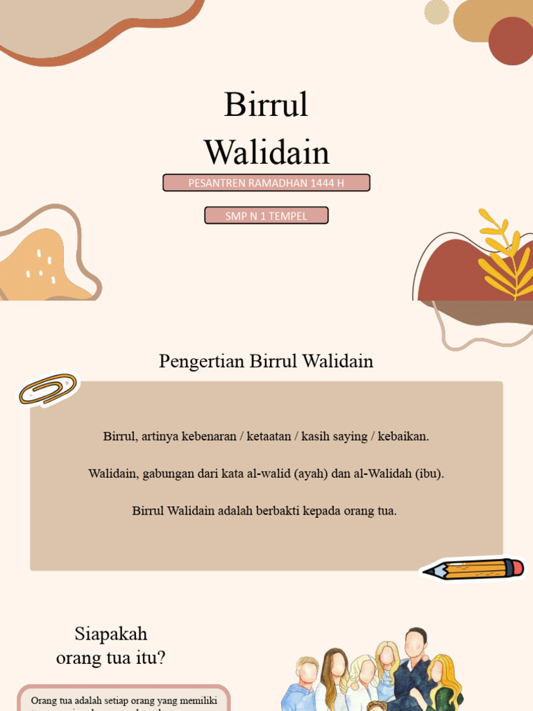 "Birrul Walidain: Berbakti pada Orang Tua" | PDF