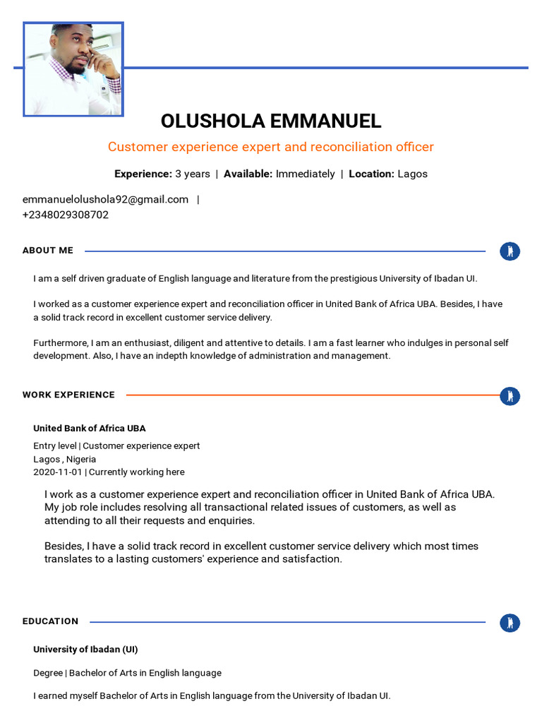 Olushola Emmanuel Newly Updated CV3 | PDF