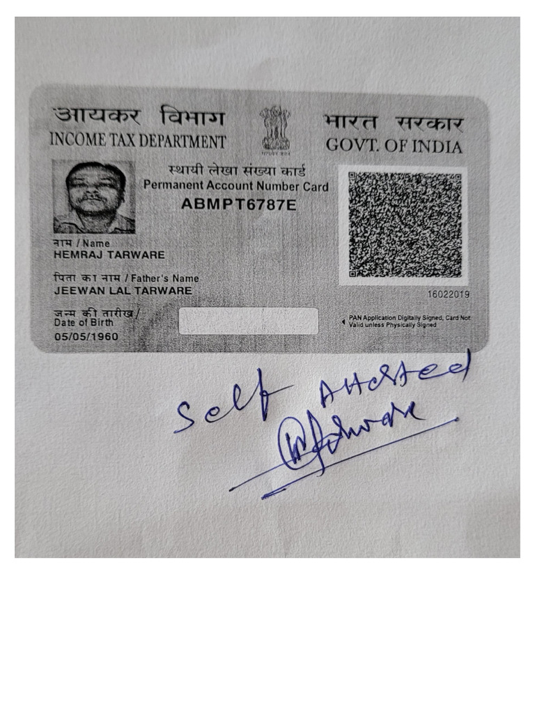 Pan Card PDF | PDF