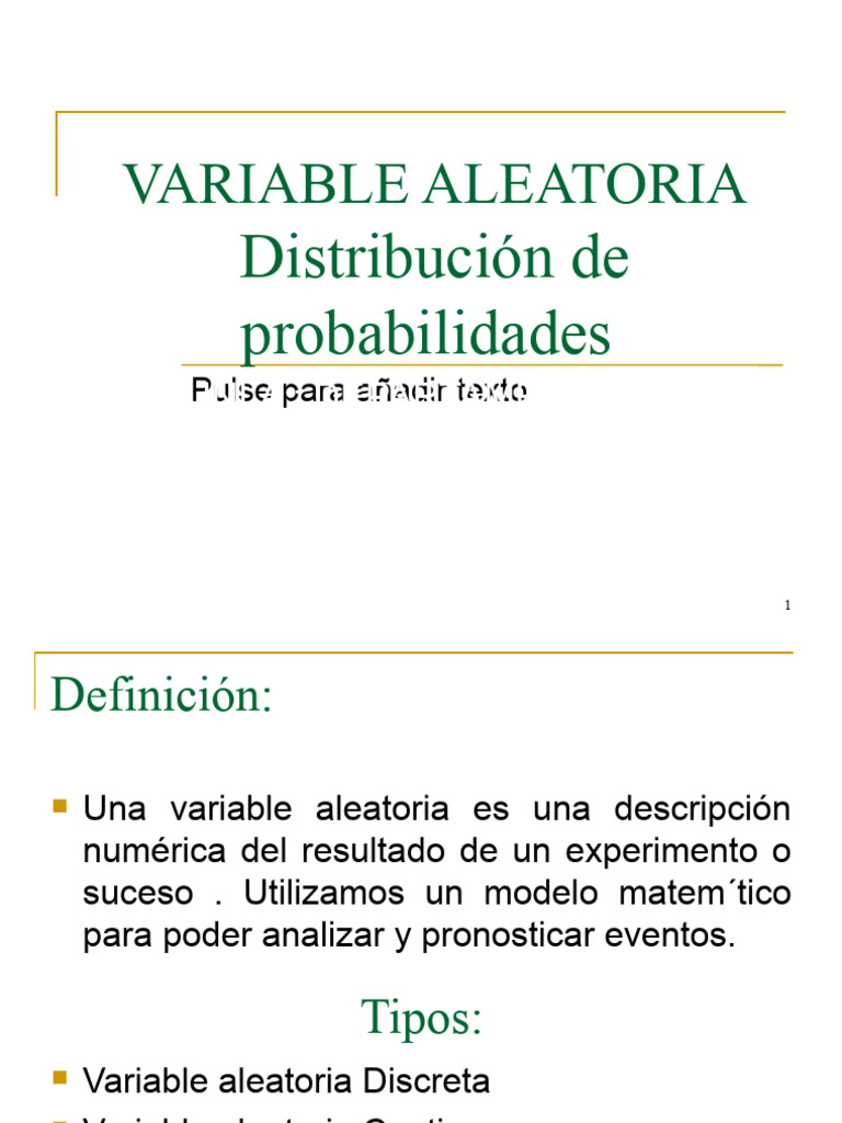 Distribución de Probabilidades | PDF | Probabilidad | Variable aleatoria
