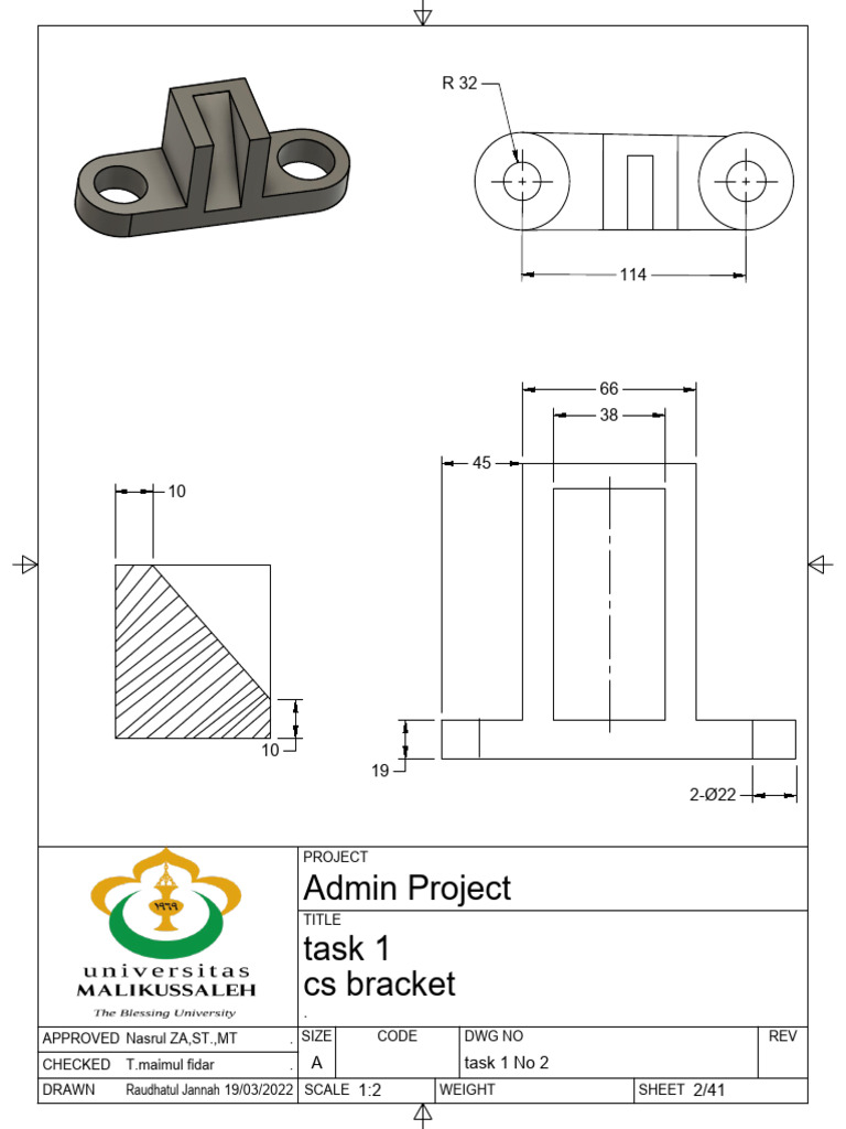 2. cs bracket - Drawing | PDF