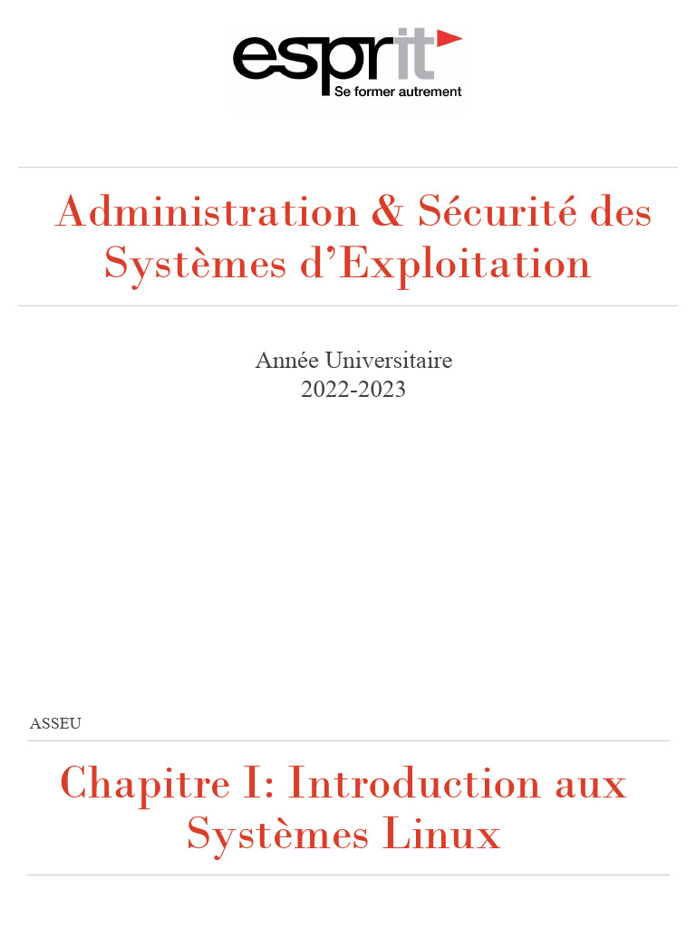 Intro Unix | PDF | Système d'exploitation | Linux