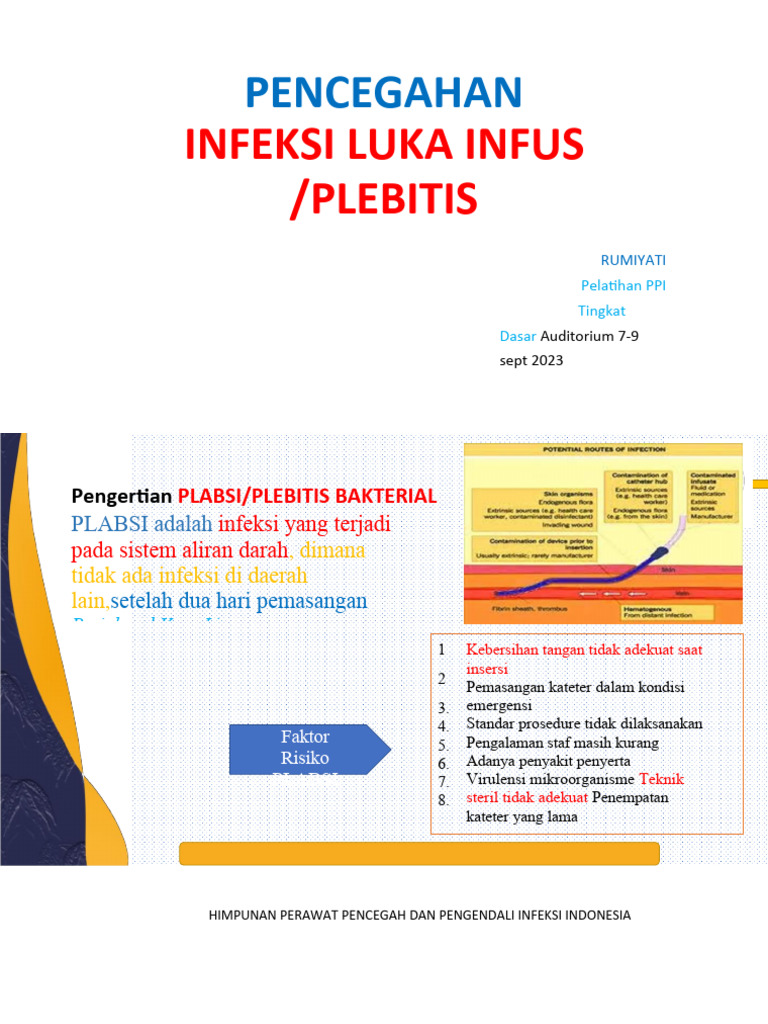 Materi Pencegahan Infeksi Luka Infus (ILI) | PDF