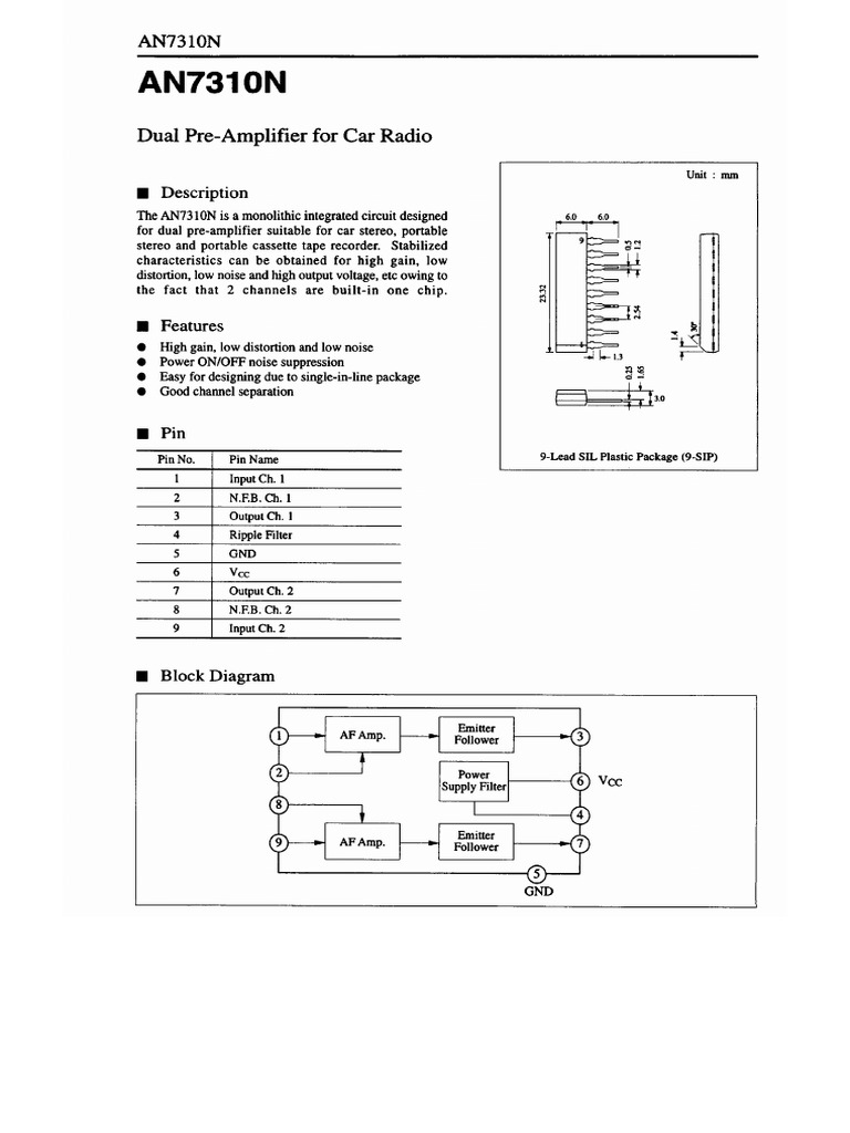 AN7310N MatsushitaElectric | PDF