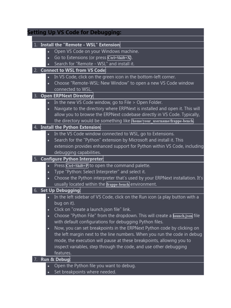 Setting Up VS Code For Debugging | PDF | Directory (Computing) | Python ... Setting Up VS Code For Debugging | PDF | Directory (Computing) | Python ...