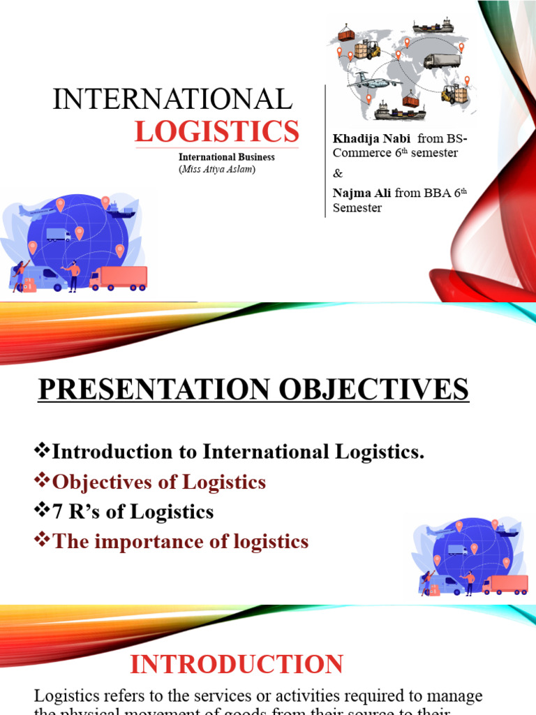 Key Concepts of International Logistics | PDF | Logistics | Prices
