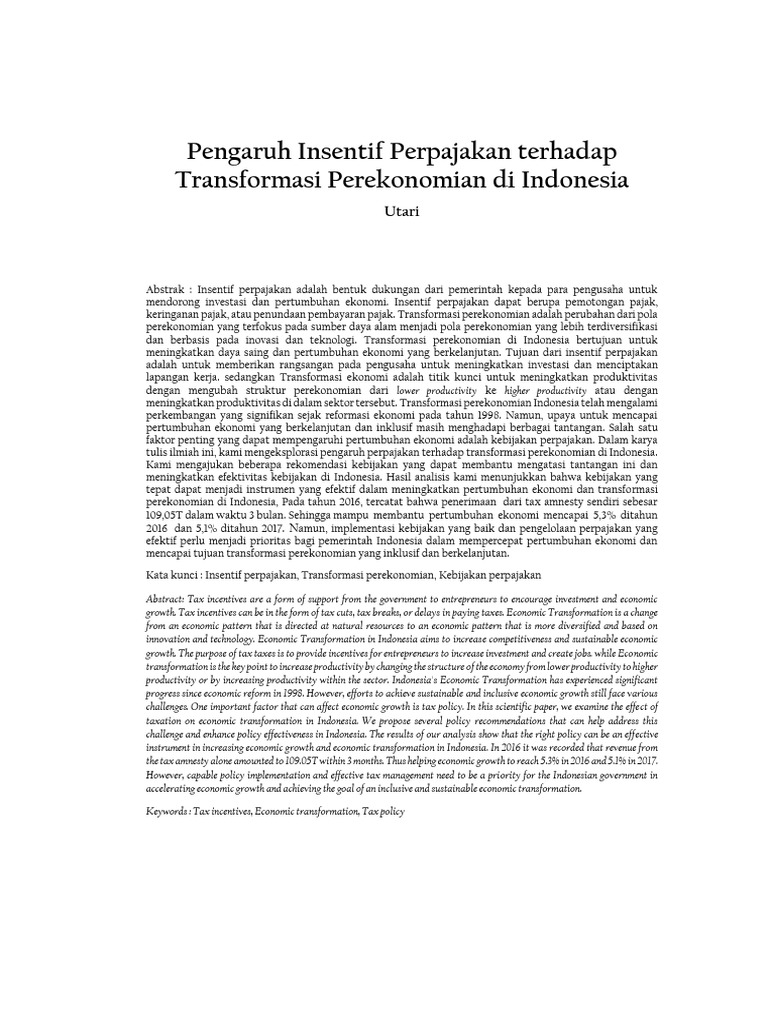 Karya Ilmiah Perpajakan | PDF