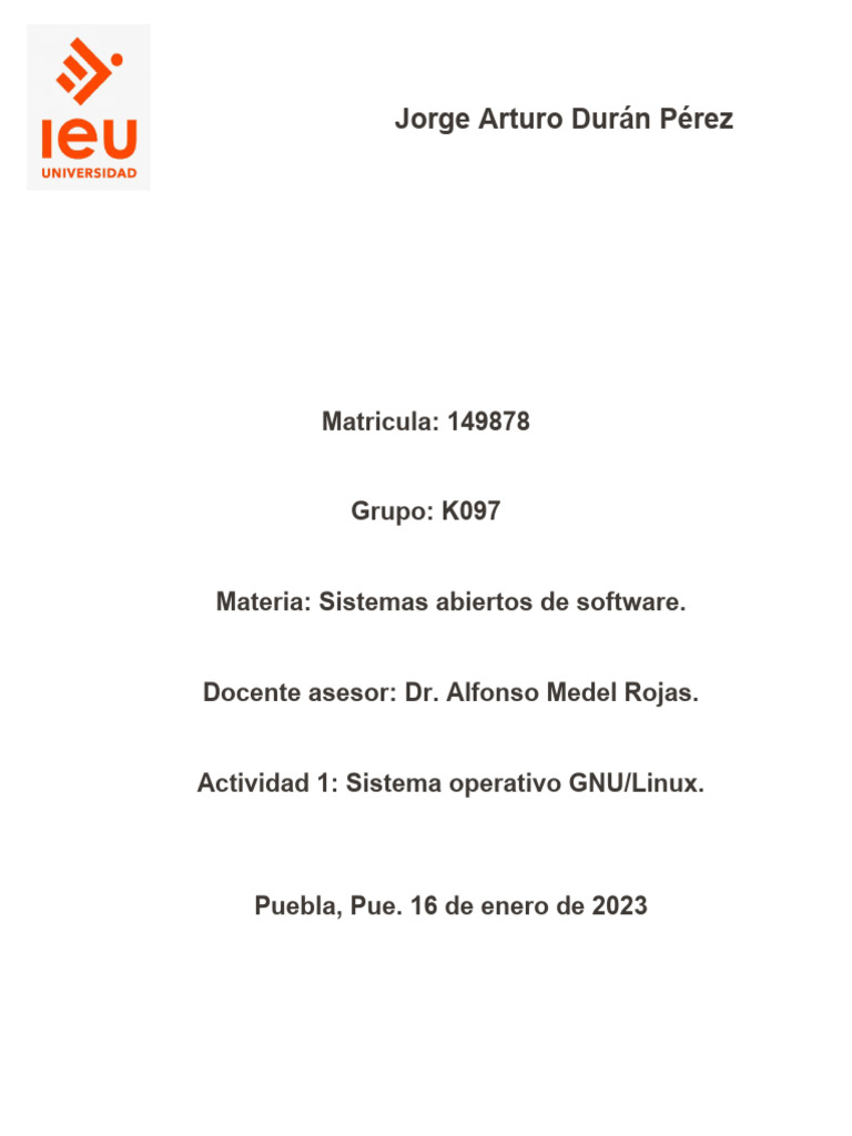 Introducción a GNU/Linux: Conceptos Básicos | PDF