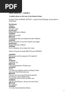 Act 1 Scene 2 Line by Line Explanation | PDF | Mark Antony | Julius Caesar