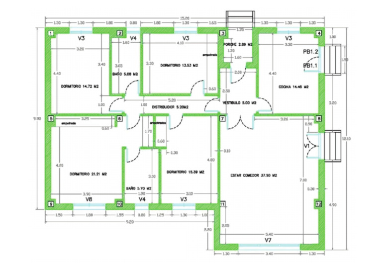 Plano Chalet 4 Dorm | PDF