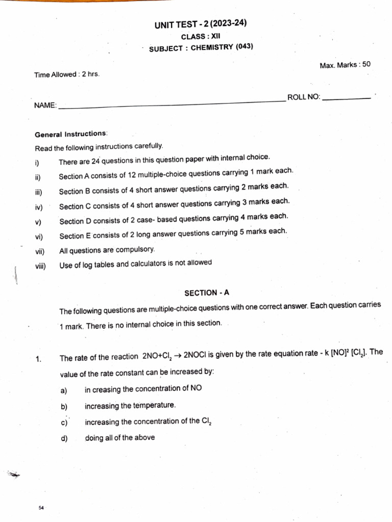 Chemistry 12 | PDF | Applied And Interdisciplinary Physics | Chemistry