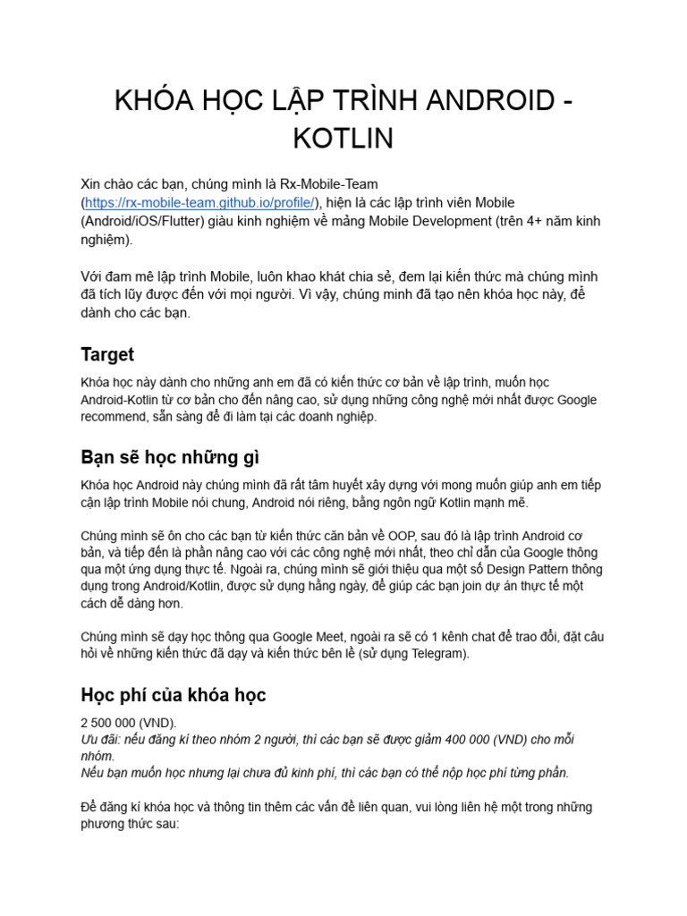 Android Kotlin Java | PDF